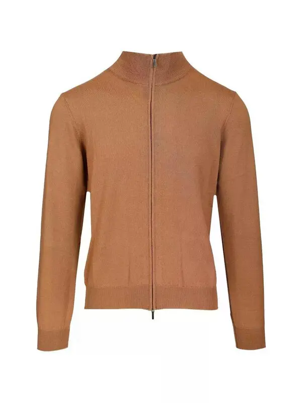 AL DUCA D’AOSTA 1902 Zip-up Ribbed Trim Sweater