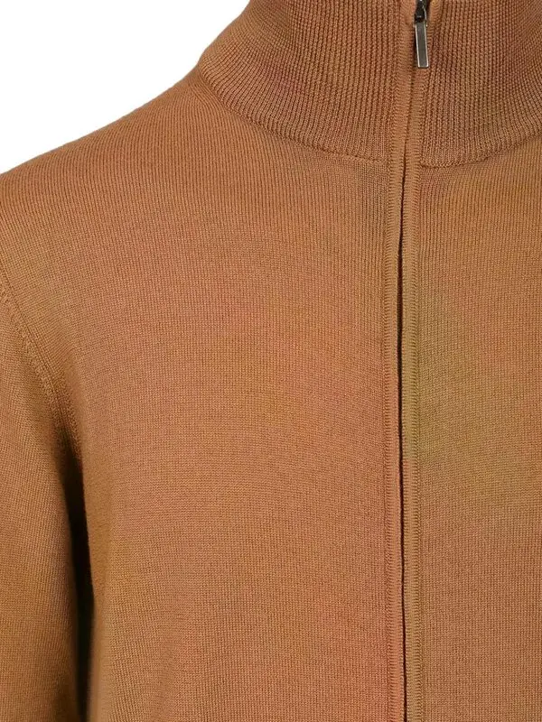 AL DUCA D’AOSTA 1902 Zip-up Ribbed Trim Sweater