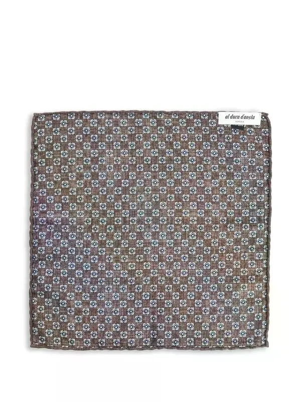 AL DUCA D’AOSTA 1902 Patterned Pocket Square