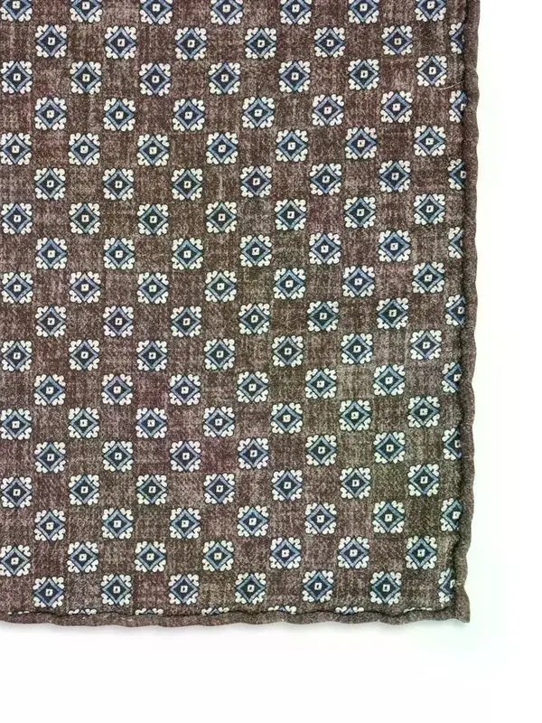 AL DUCA D’AOSTA 1902 Patterned Pocket Square