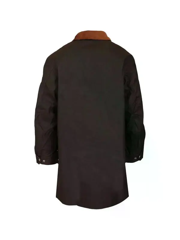 Barbour X Paul Smith Corduroy-collar Waxed-cotton Coat