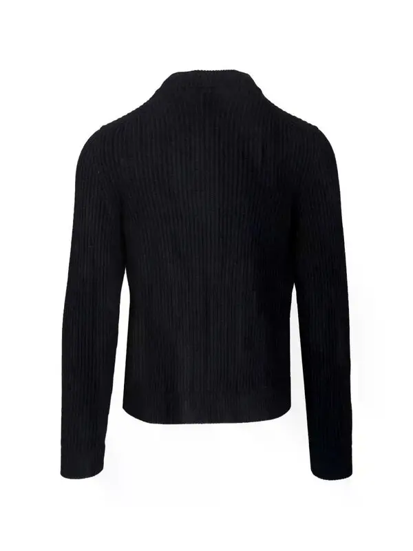 Fedeli Ribbed-knit Cashmere Cardigan - Blue