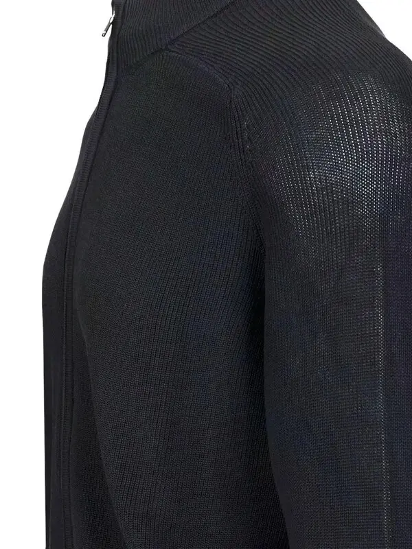 AL DUCA D’AOSTA 1902 Zip-up Ribbed Knit Cardigan