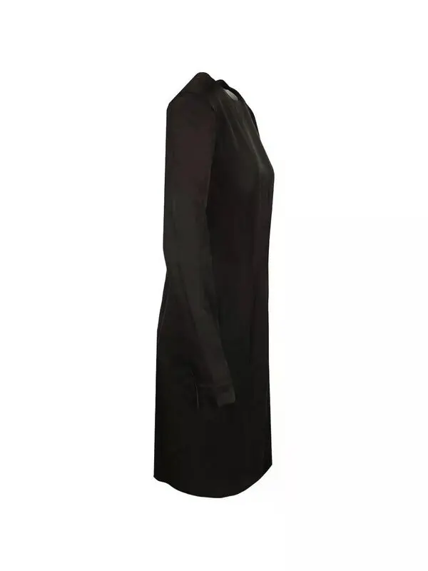 TOTEME Long-sleeve Round Neck Dress - Black