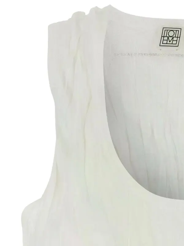 TOTEME Crinkled Tank Top - White
