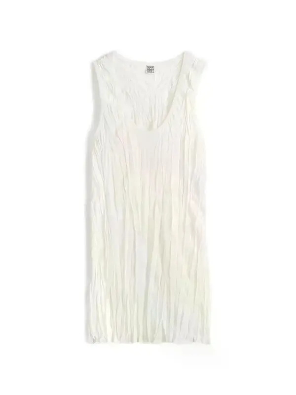 TOTEME Crinkled Tank Top - White