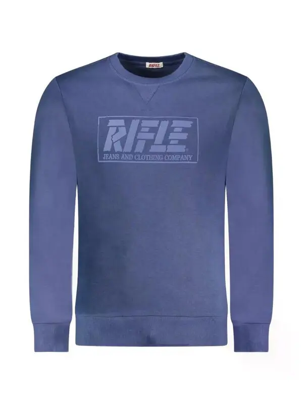 RIFLE Logo Print Cotton Sweater