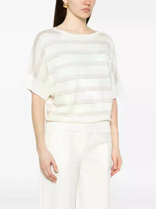 PANICALE Striped Knit T-shirt