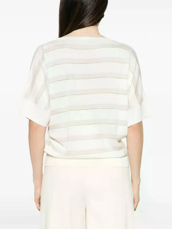PANICALE Striped Knit T-shirt
