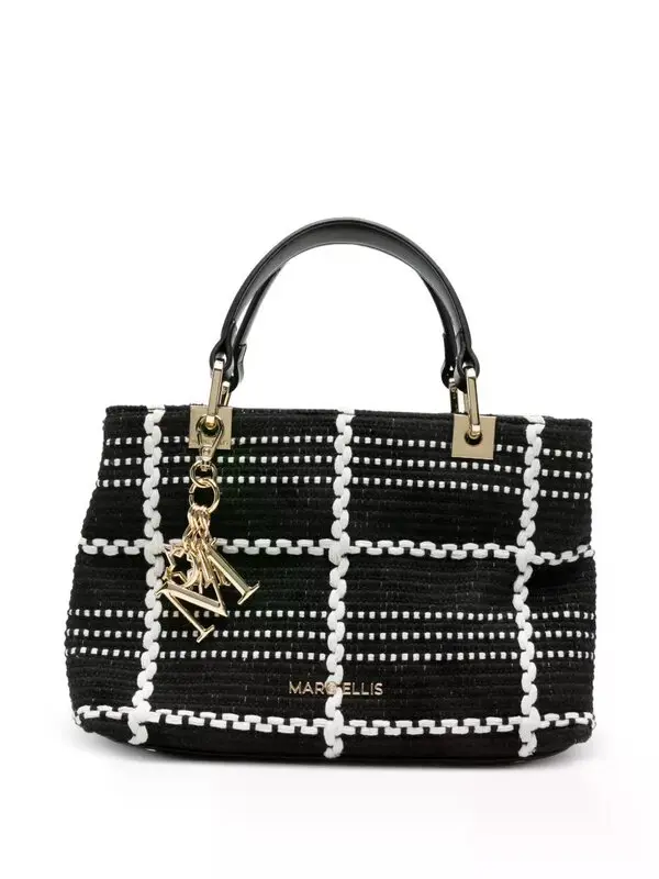MARC ELLIS Krissy Check-pattern Shoulder Bag - Black