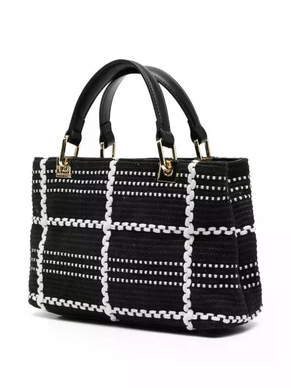 MARC ELLIS Krissy Check-pattern Shoulder Bag - Black
