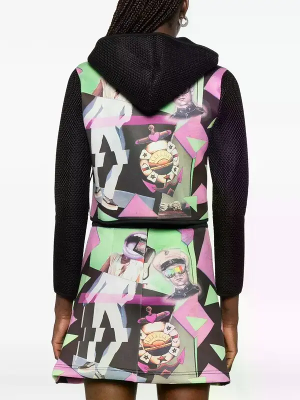 The Artistylist Graphic Print Zip-up Hoodie