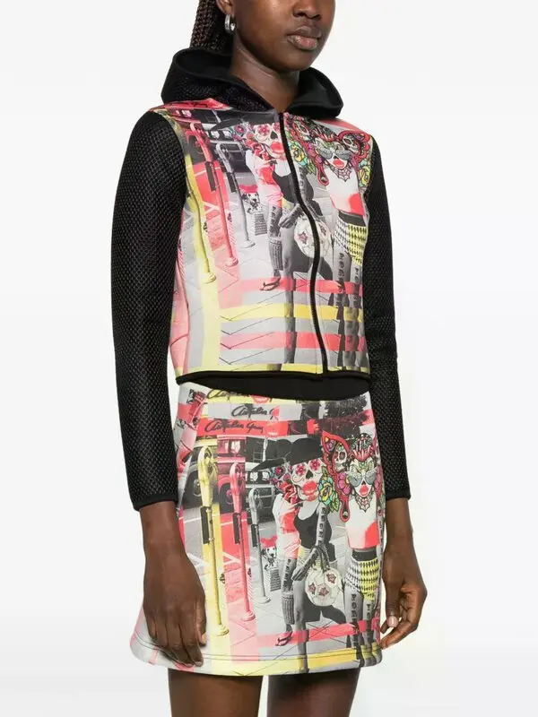 The Artistylist Graphic Print Zip-up Hoodie