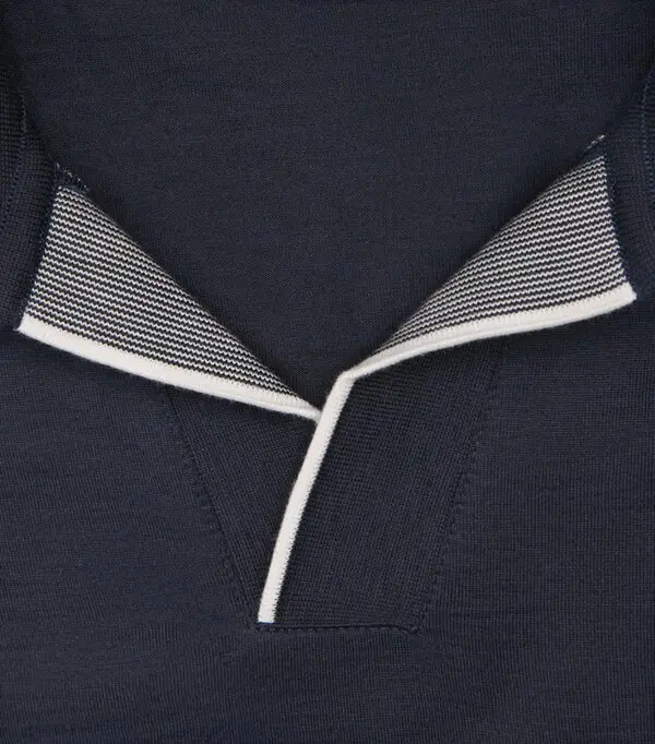 Paul & Shark Silk-cotton Open-collar Polo Shirt