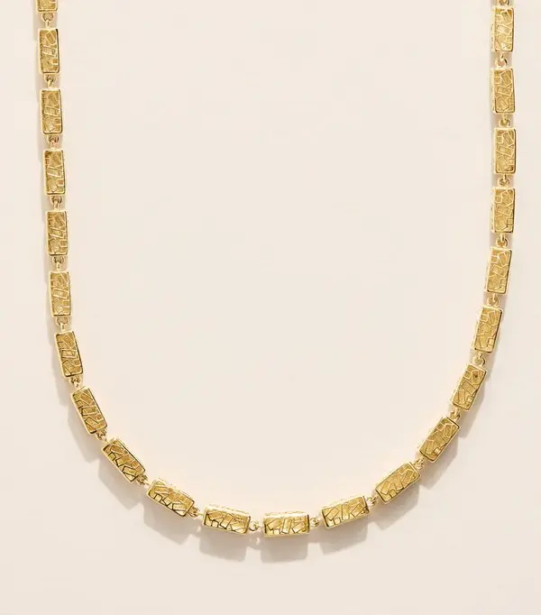 SUZANNE KALAN Block-chain Pendant Necklace - Gold