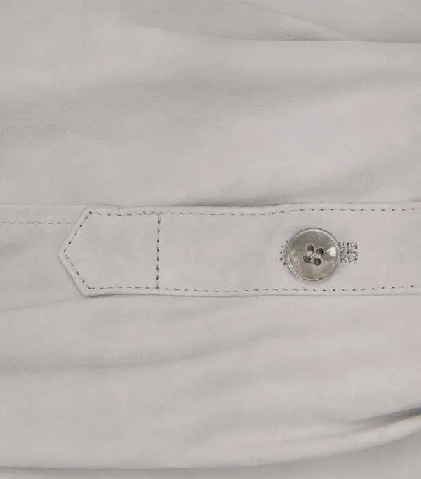 Paul & Shark Aqua Suede Overshirt