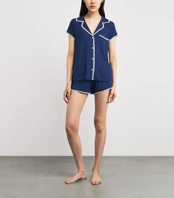 Eberjey Short-sleeve Frida Pyjama Set - Navy