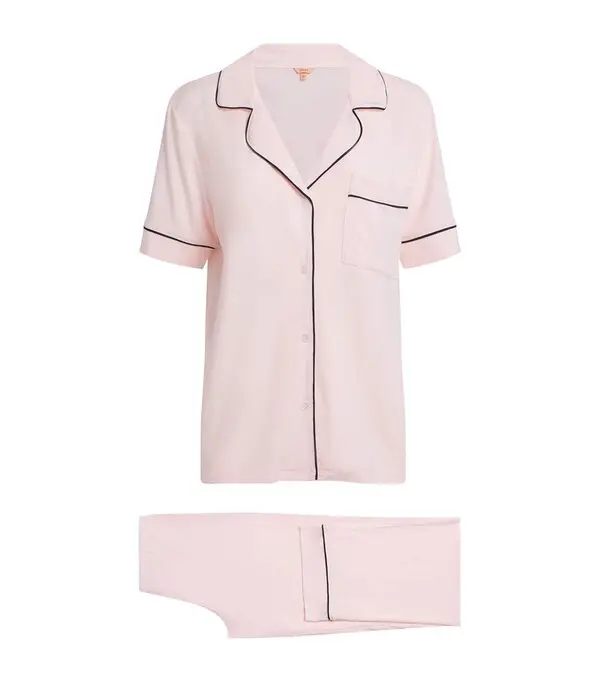 Eberjey Short-sleeve Gisele Pyjama Set - Pink