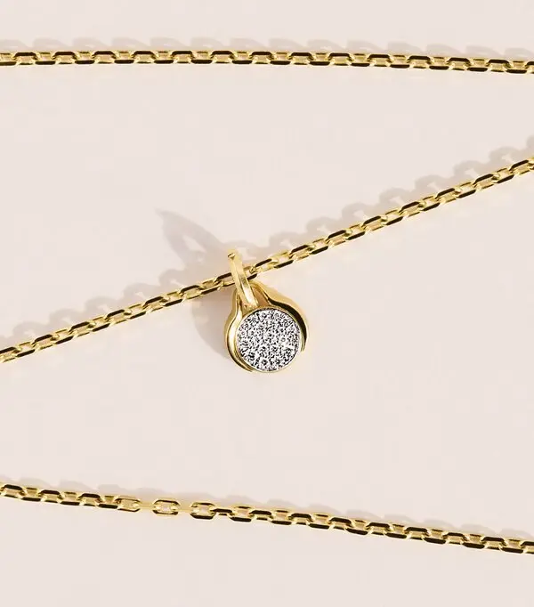 JADE TRAU Mini Yellow And Diamond Diana Pavé Charm