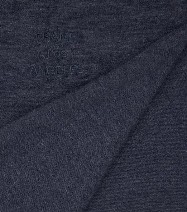 FRAME Cotton Duo Fold T-shirt - Navy