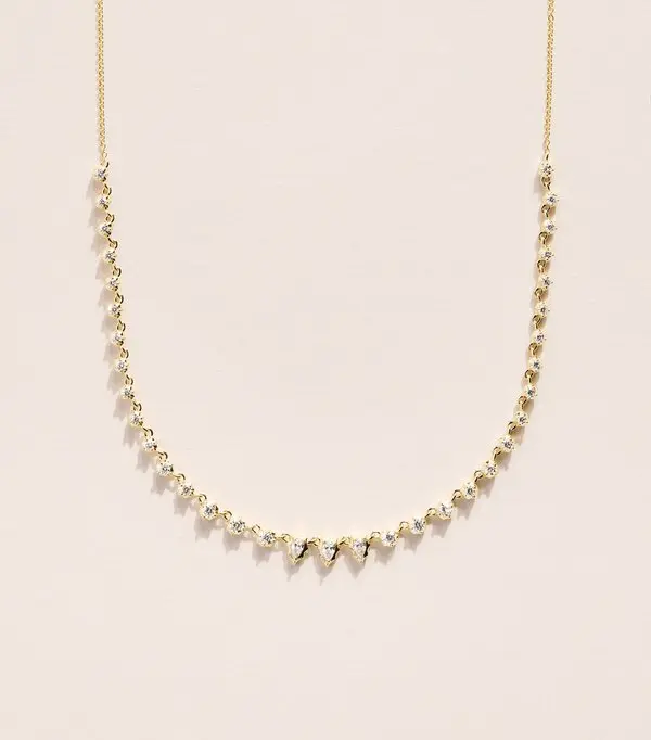 JADE TRAU Small Envoy Riviera Necklace - Gold