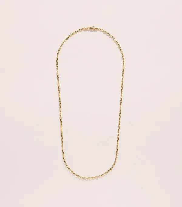 JADE TRAU 18k Yellow Rectangle Link Chain Necklace