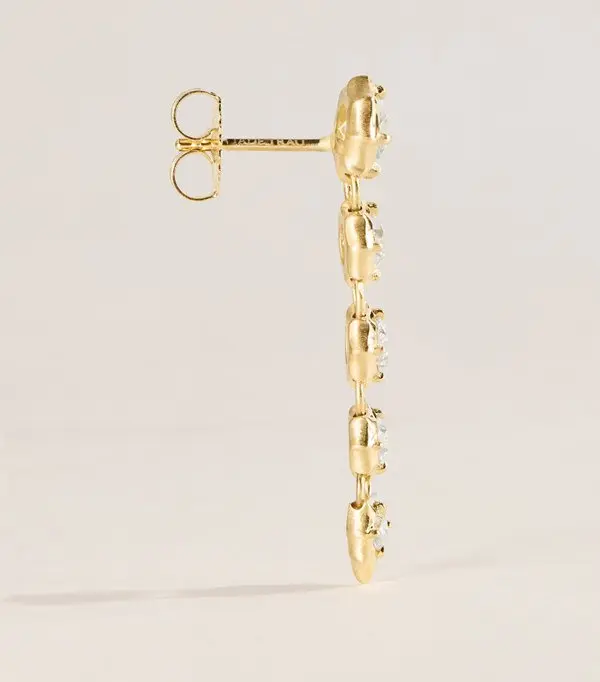 JADE TRAU Five-stone Drop Earrings