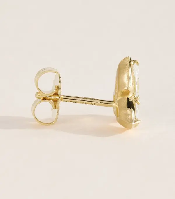 JADE TRAU Diamond Poppy Cluster Stud Earrings