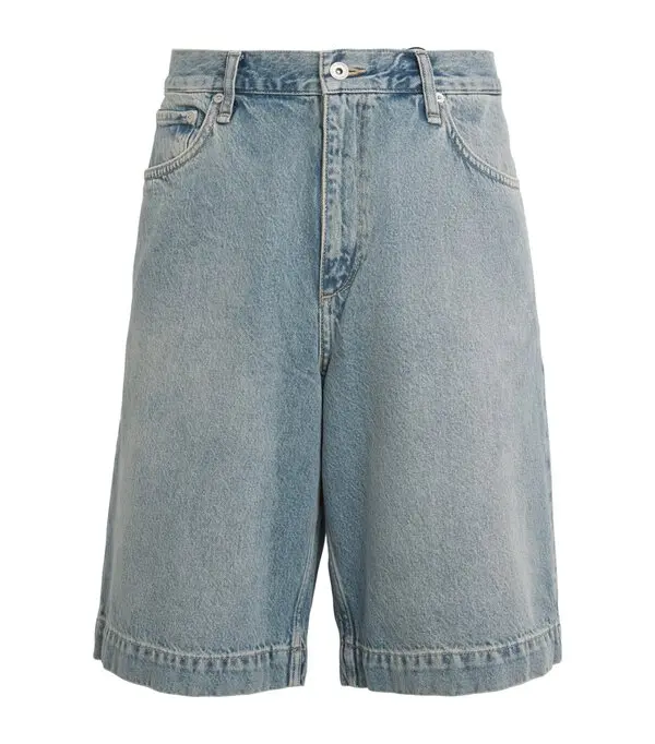 Rag & Bone Baggy Denim Shorts - Blue