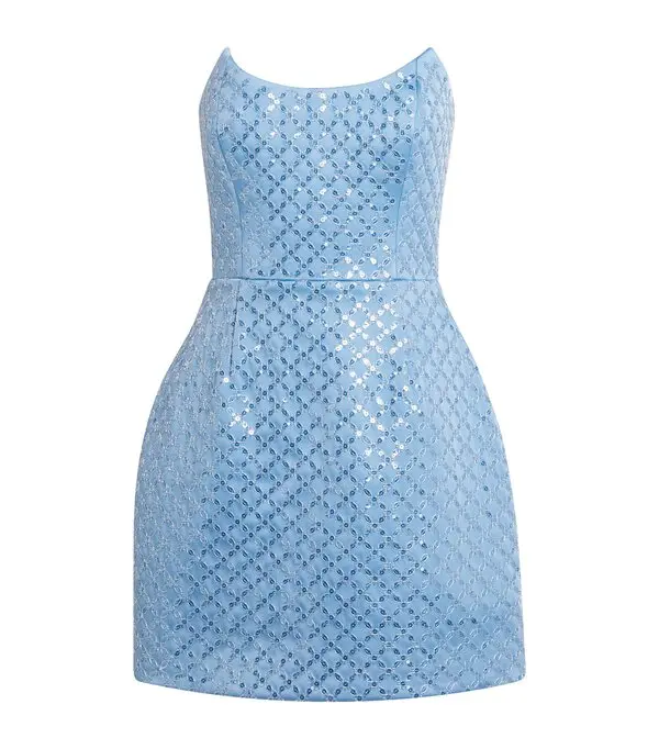 Rebecca Vallance Embellished Alix Mini Dress