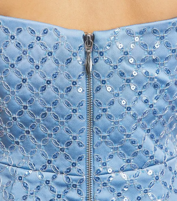 Rebecca Vallance Embellished Alix Mini Dress