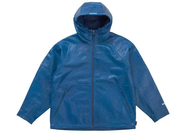 Supreme Goretex Ostrich Embossed Leather Jacket