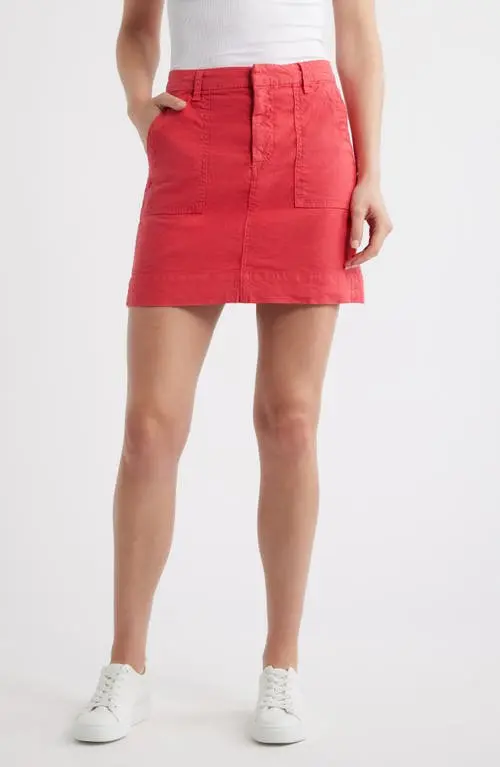Frank & Eileen Jameson Utility Miniskirt - Washed Red