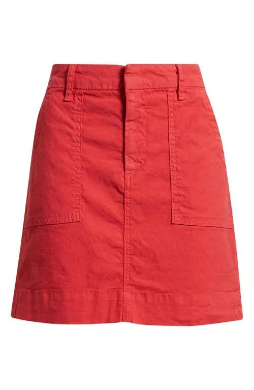 Frank & Eileen Jameson Utility Miniskirt - Washed Red