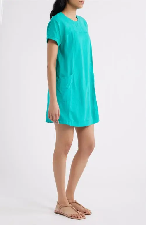 CITY BLUES Crewneck Mini Dress - Kelly