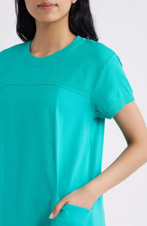 CITY BLUES Crewneck Mini Dress - Kelly
