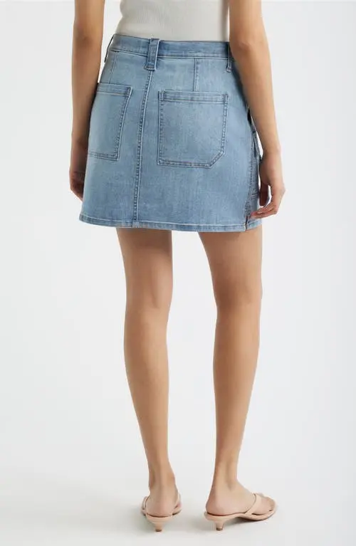 CITY BLUES Cargo Denim Miniskirt