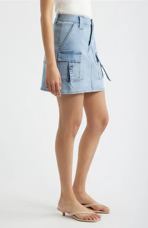 CITY BLUES Cargo Denim Miniskirt