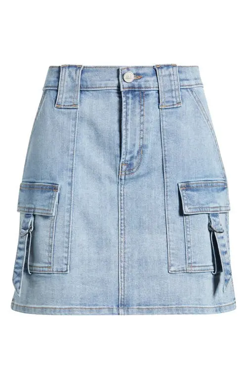 CITY BLUES Cargo Denim Miniskirt