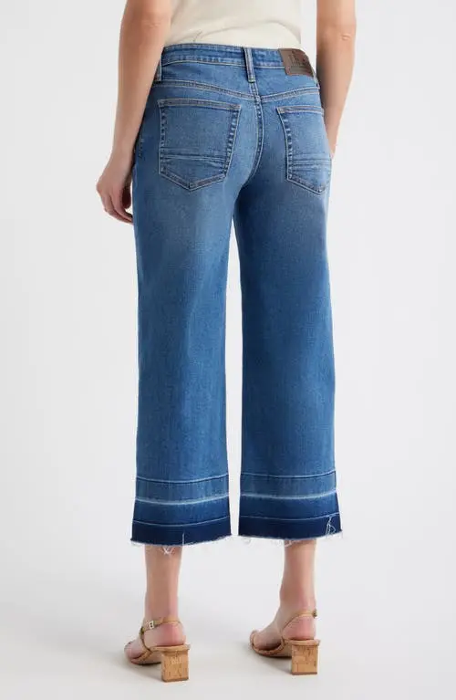 CITY BLUES Release Hem Straight Leg Jeans