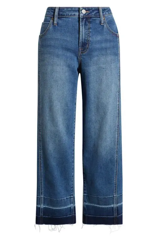 CITY BLUES Release Hem Straight Leg Jeans