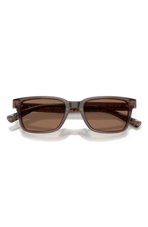 Brooks Brothers Rectangular Sunglasses - Brown/brown