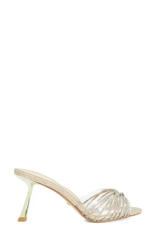 Dune London Embellished Sculptural Heel Slide Sandals