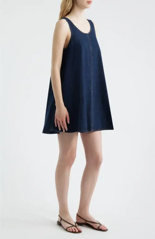 FRAME Sleeveless Denim Trapeze Mini Dress - Duomo