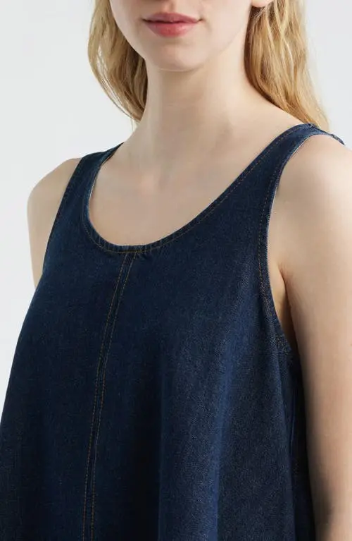 FRAME Sleeveless Denim Trapeze Mini Dress - Duomo