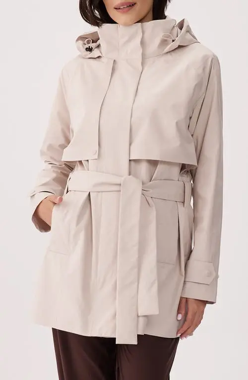 LOLE Aliz Water Repellent Short Trench Coat - Abalone