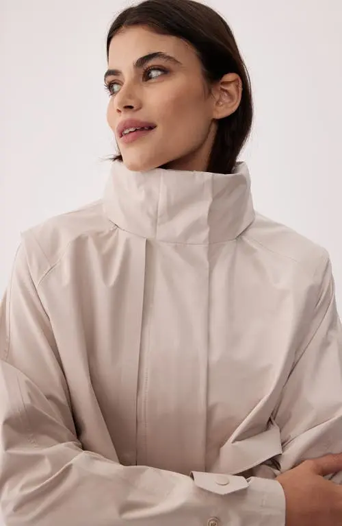 LOLE Aliz Water Repellent Short Trench Coat - Abalone