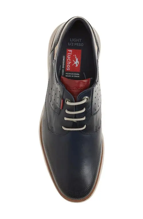 FLUCHOS Perforated Toe Derby - Ocean