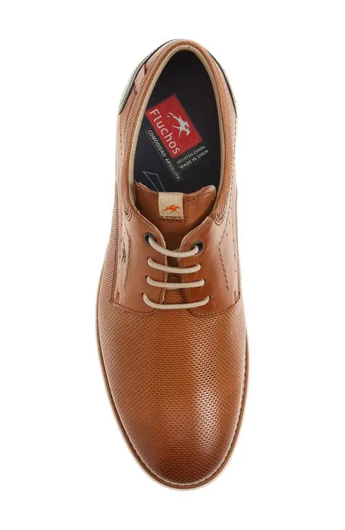 FLUCHOS Taylor Derby Lace-up Perforated Leather Shoes