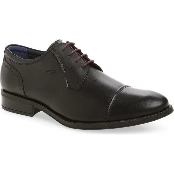 FLUCHOS Cap Toe Derby - Black
